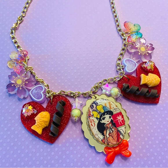 Jewelry | Manga Anime Vintage Japanese Dolly Charm Necklace Sweets ...